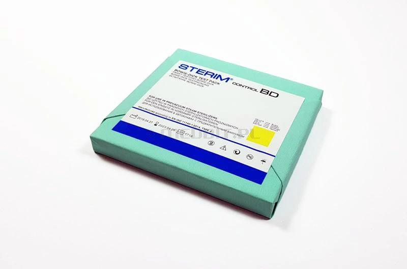 Bowie & Dick Pack Test for Steam Penetration Control in Vacuum ...